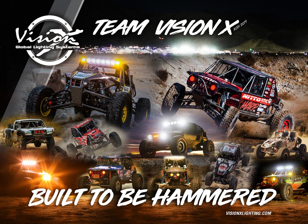 Team Vision X Takes Over 2019 King of The Hammers