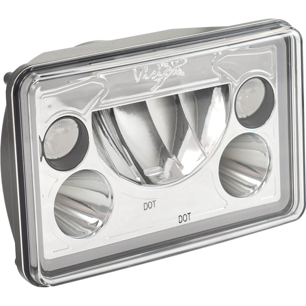 Single 4x6 Rectangle VX Headlight (with Low-High-Halo)