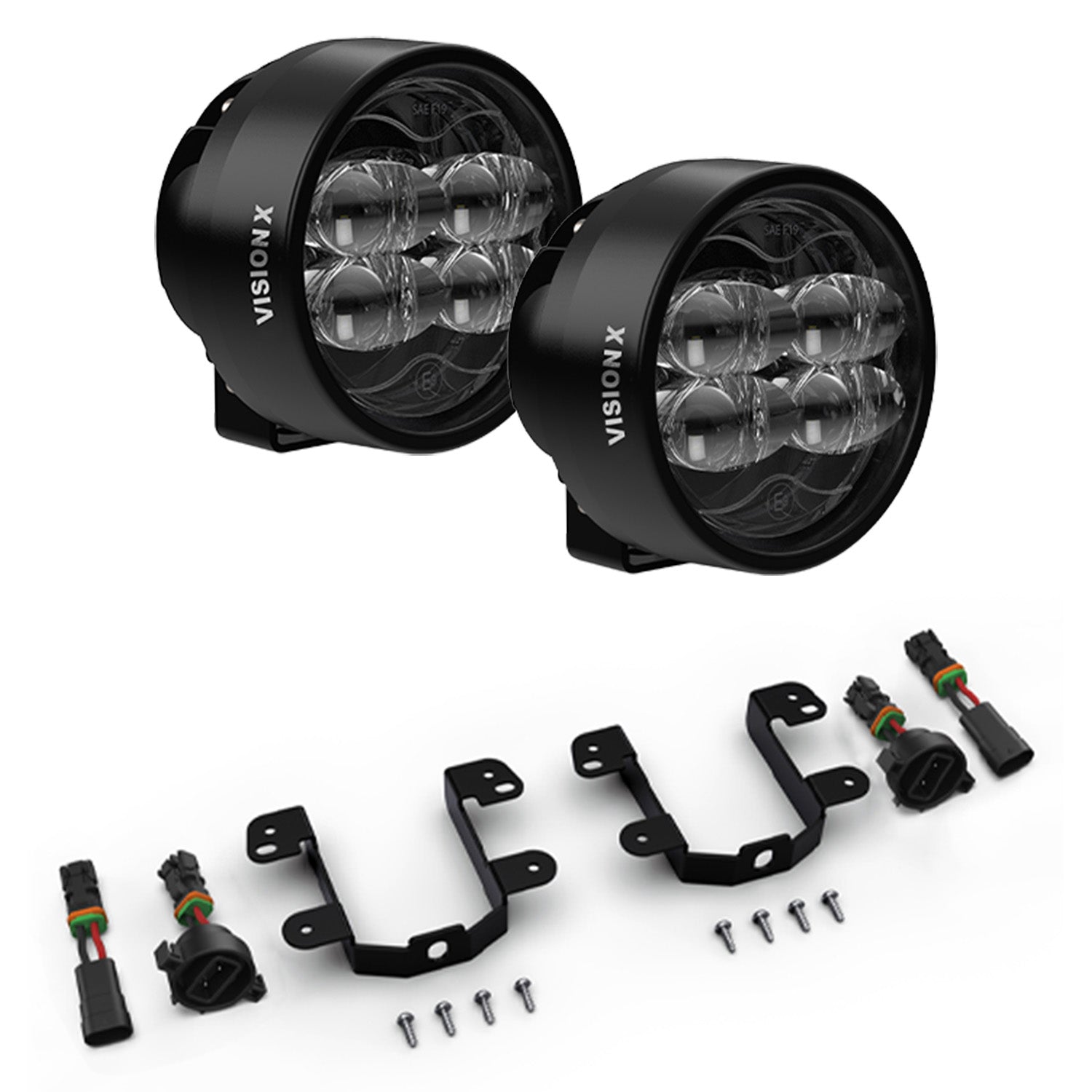 CR-Series Performance LED Fog Light Upgrade Kit - Jeep Wrangler JK, JL