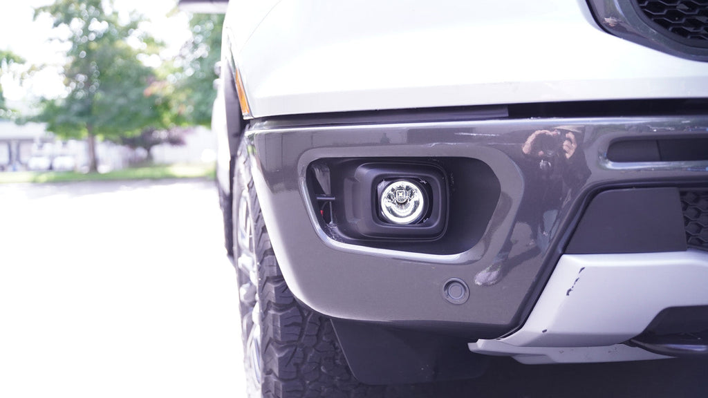 2019+ Ford Ranger LED Fog light Kit With 3.0" Optimus Halo Lights ...