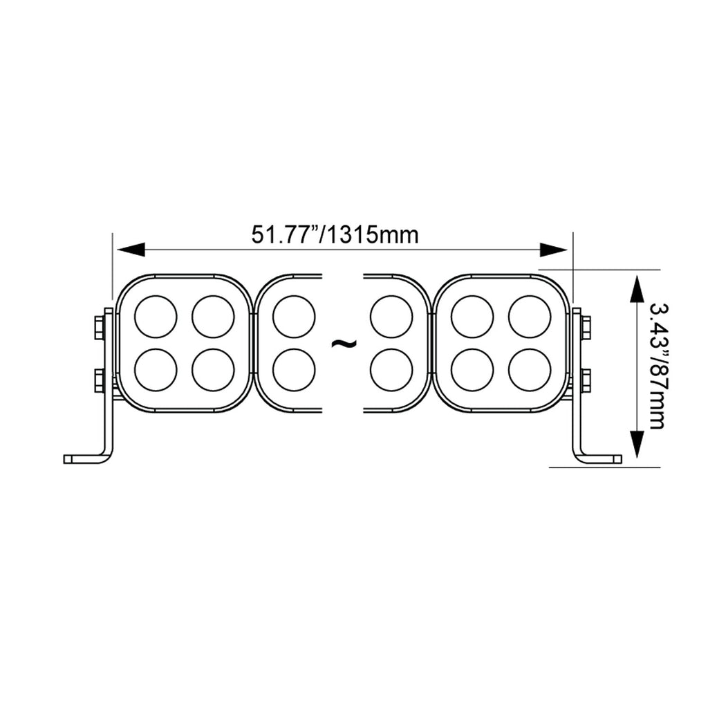 50" Curved Unite Modular LED Light Bar - Preconfigured – Vision X Off-Road